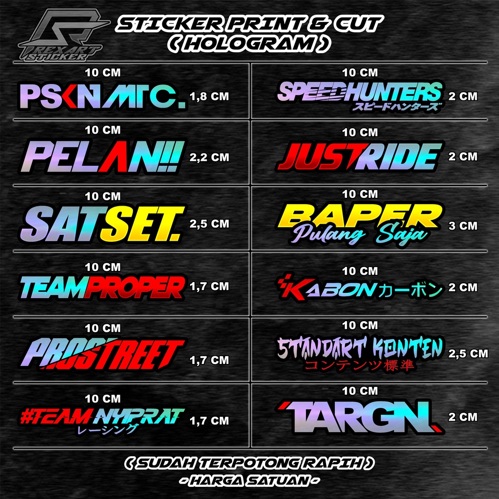 Jual Stiker Racing terbaru / Stiker motor / Stiker sponsor / sticker ...