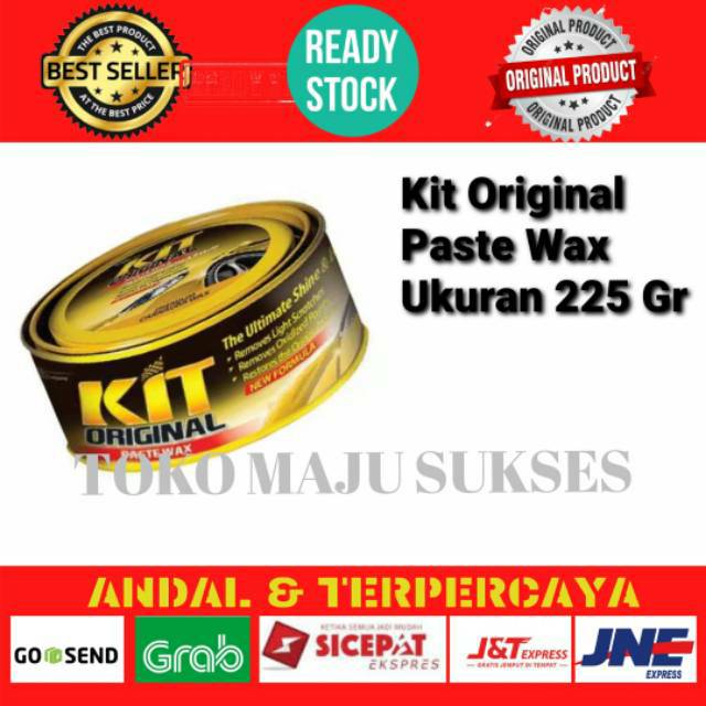 KIT PASTE WAX KUNING POLES BODY MOTOR MOBIL KIT PASTE ORIGINAL KALENG ...