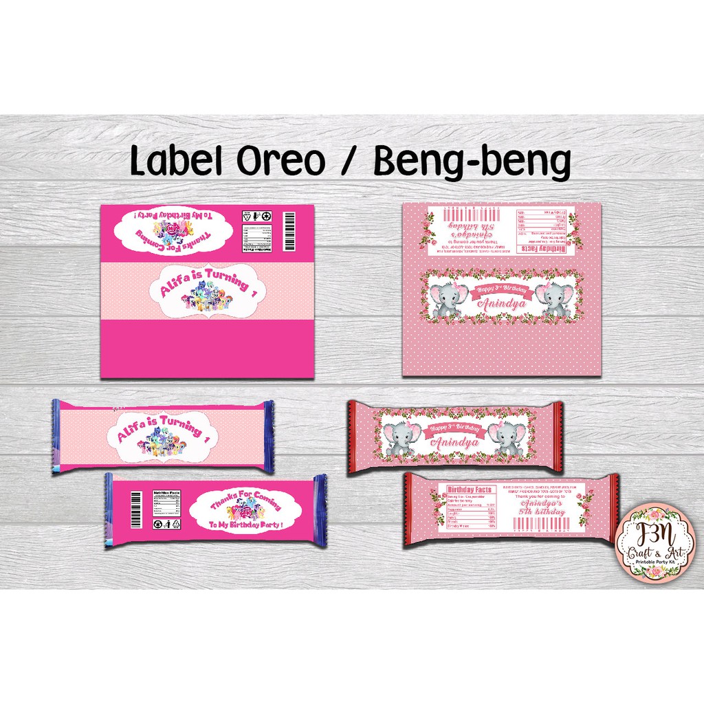 Jual Label Oreo (29,4gr) / Beng-Beng (20gr) | Shopee Indonesia