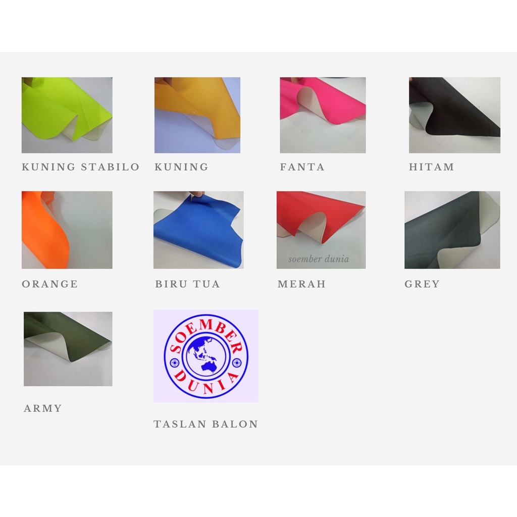 Jual taslan balon waterproof (roll) - bahan jas hujan dan tas | Shopee ...