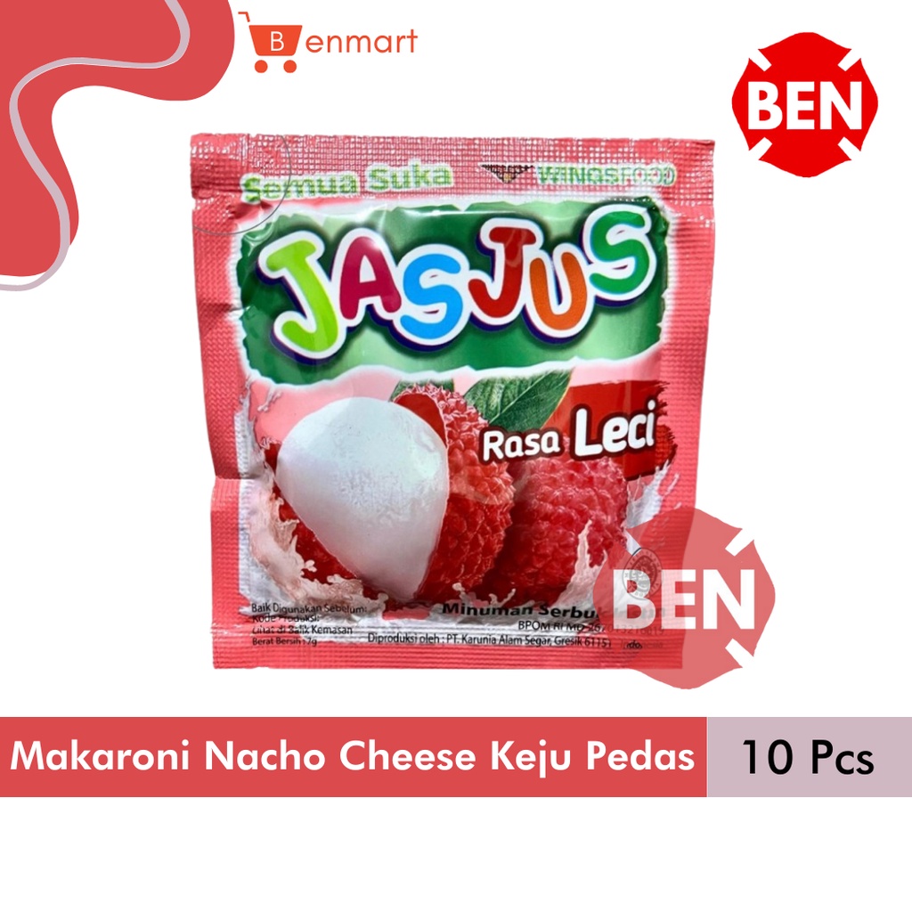 Jual Jasjus LECI 1 Renceng 10 Sachet Jas Jus Minuman Serbuk Lychee ...