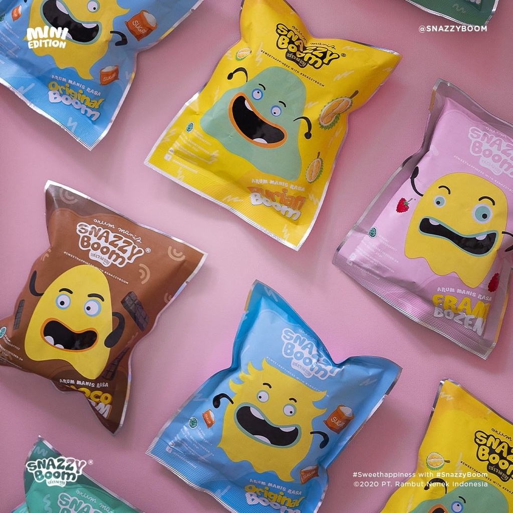 Jual SNAZZY BOOM ARUM MANIS MINI PACK | PERMEN GULALI | SNACK KEKINIAN ...