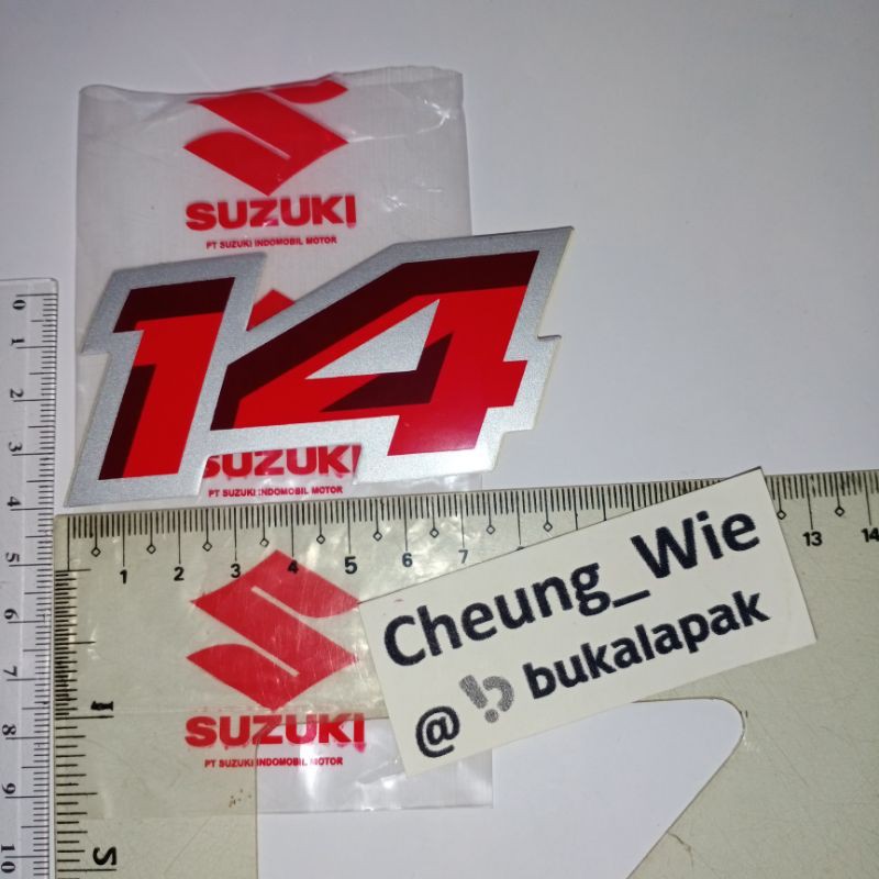 Jual stiker No.Start Nomer 14 Randy de Puniet Oem Quality ex MotoGP ...