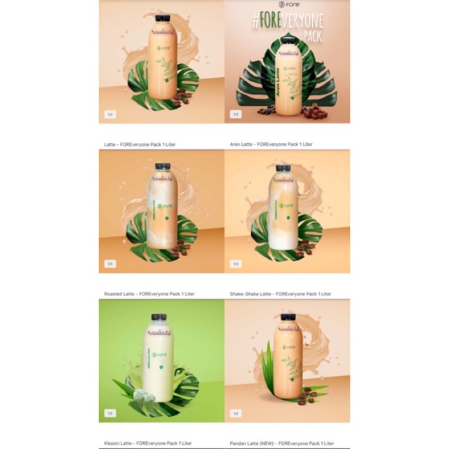 Jual FORE COFFEE - FOREveryone Pack 1 Liter Series Indonesia|Shopee ...