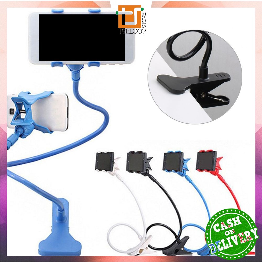 Jual OFM-C372 Lazypod Hp Holder Plastik Penyangga Hp / Lazypod Jepit 2 ...