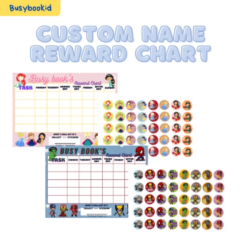 Jual STIKER AND REWARD ANAK - BISA CUSTOM NAMA ANAK | Shopee Indonesia