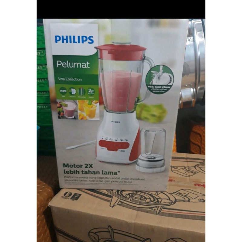 Jual Blender Philips HR 2116 Beling Jar Warna Merah, Original | Shopee ...