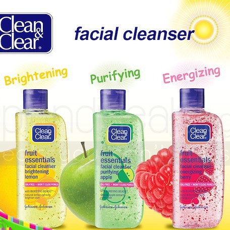 Jual CLEAN & CLEAR FRUIT ESSENTIALS FACIAL CLEANSER ENERGIZING BERRY ...