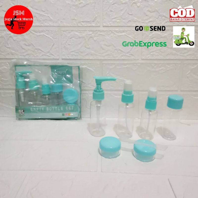 Jual BOTOL TRAVELLING 7 in 1 Travel Toiletries Kit Set Botol Plastik ...