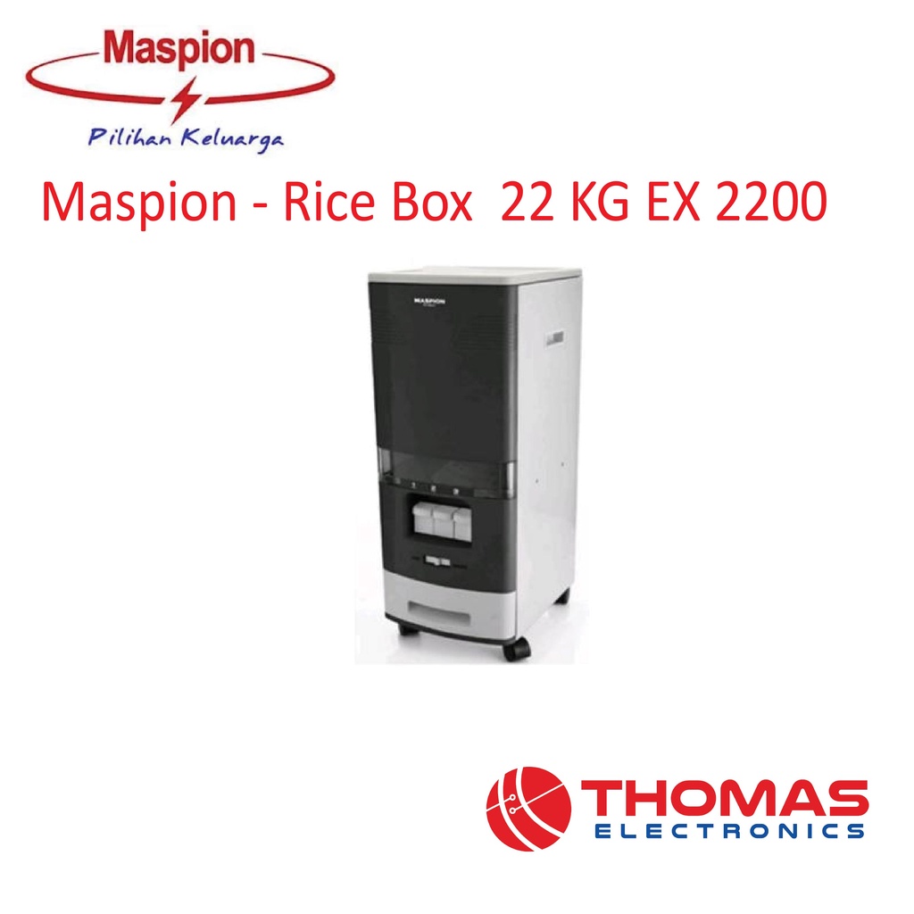 Jual Maspion EX 2200 Rice Box Tempat Penyimpanan Beras Kapasitas 22 Kg ...