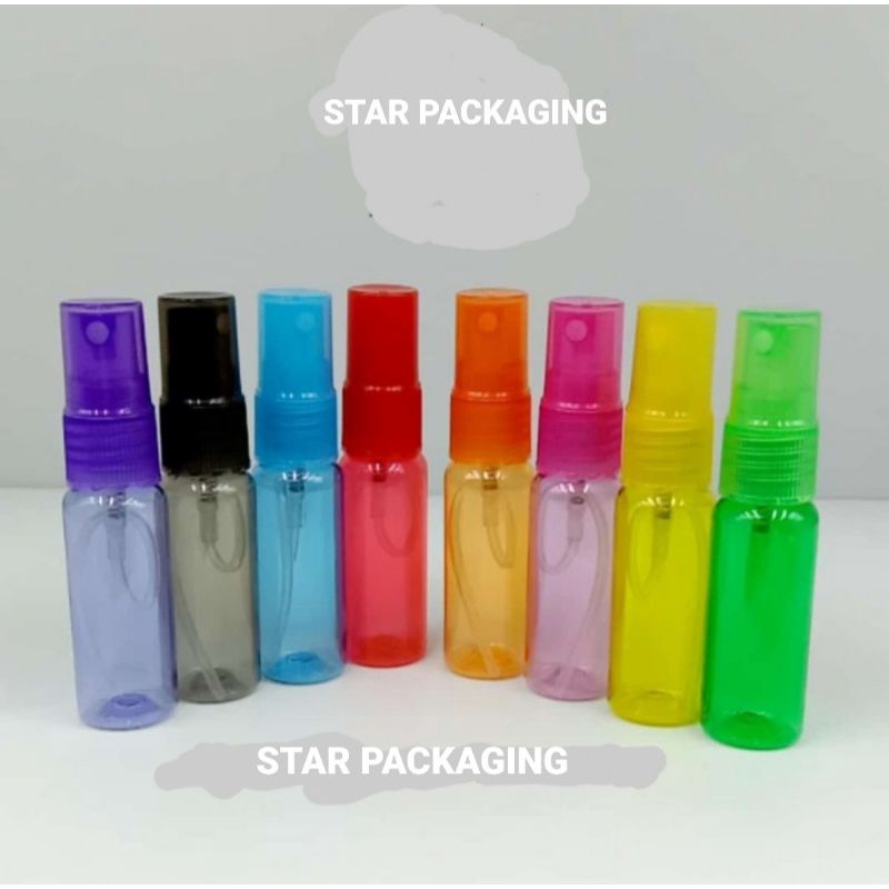 Jual Botol Spray 20ML Warna Botol Plastik PET 20ml Botol Spray Semprot ...