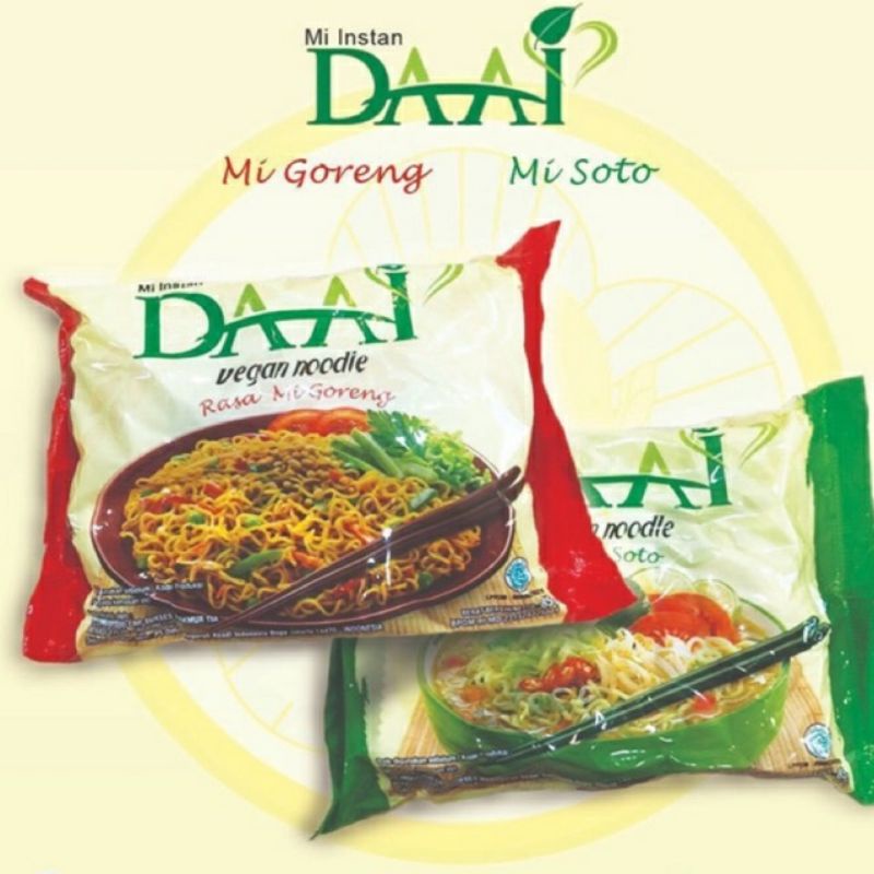 Jual Daai Mie Instant Vegan Noodle Vegetarian Sehat Enak Goreng Kuah ...