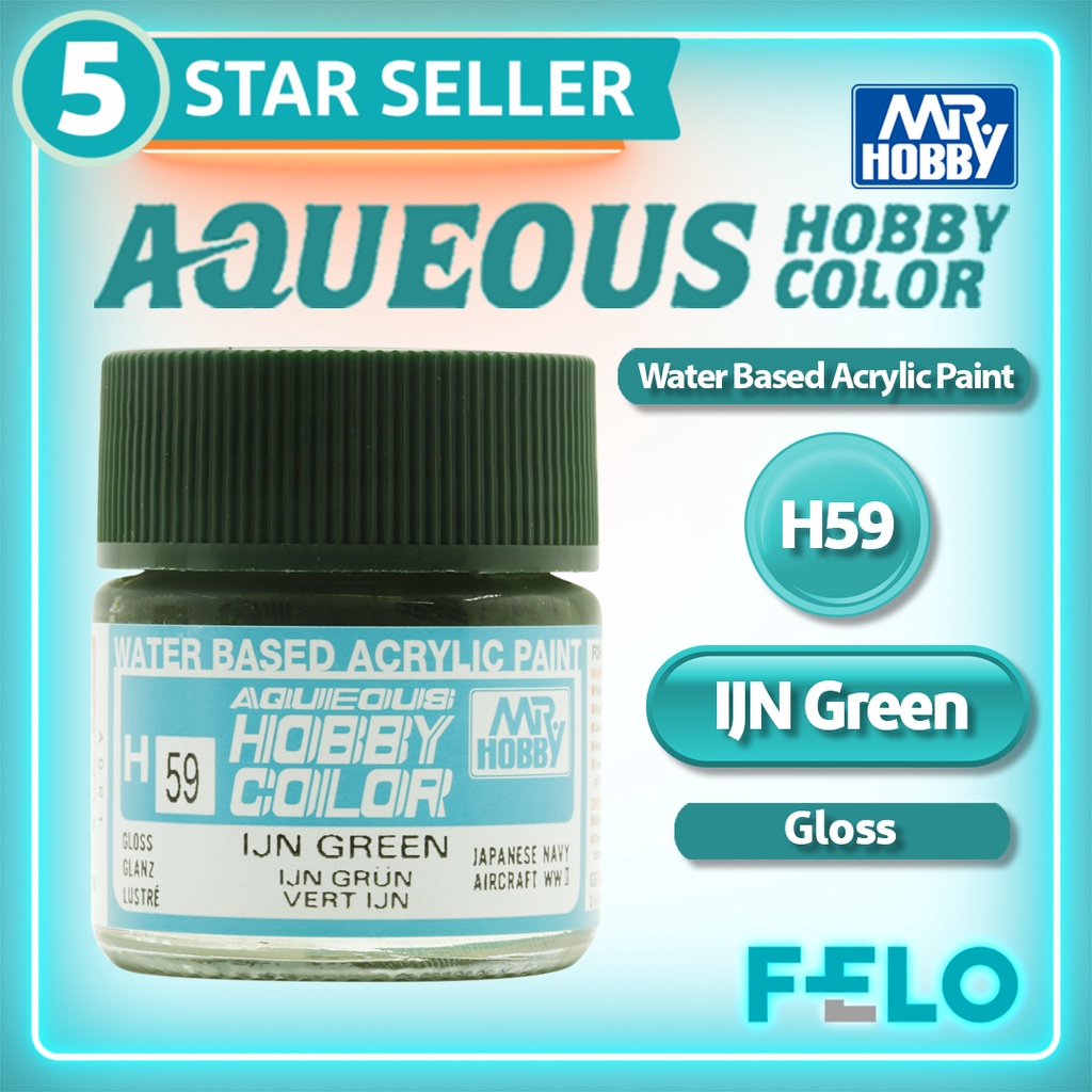 Jual AQUEOUS H59 IJN GREEN / MR HOBBY H 59 / CAT GUNDAM MOKIT | Shopee ...