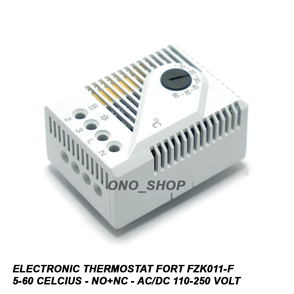 Jual Electronic Thermostat FORT - FZK011-F- 5-60 Celcius - 110-250 VAC ...