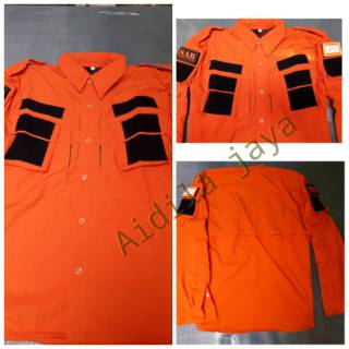 Jual Baju kemeja pdl SAR BNPB BPBD Basarnas model terbaru orange ...