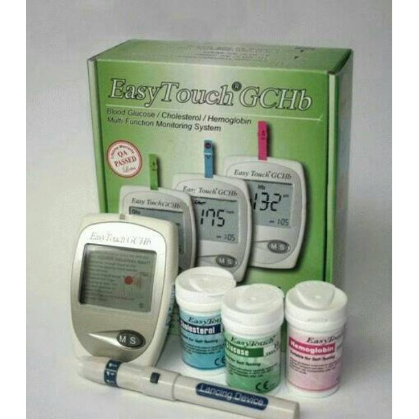 Easy Touch GCHb Alat Cek Hemoglobin Anemia Kolesterol dan Gula Darah - Asli | Shopee Indonesia