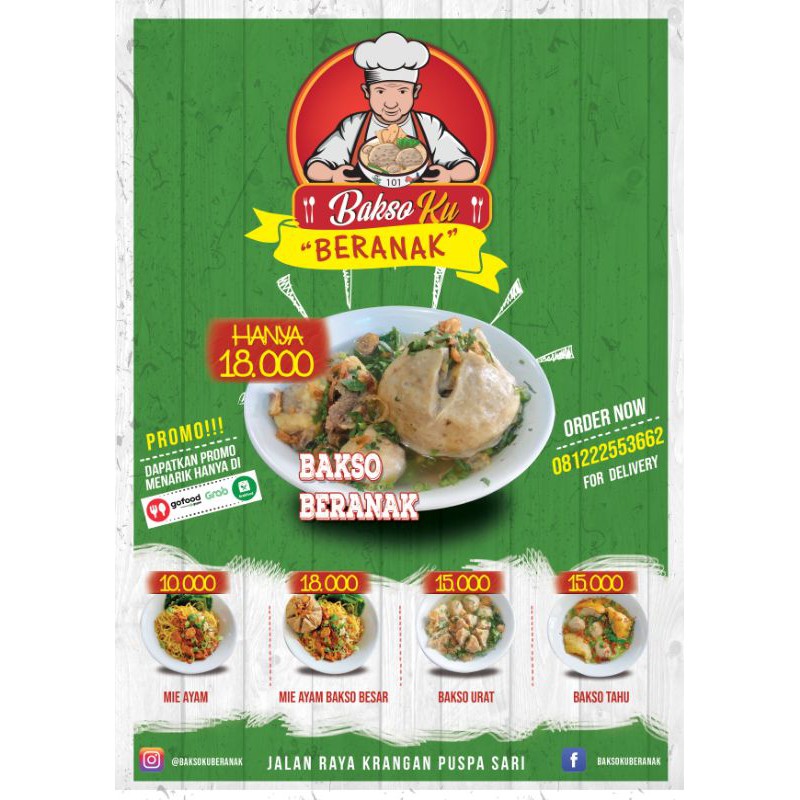 Jual Desain brosur/flyer menu makanan | Shopee Indonesia