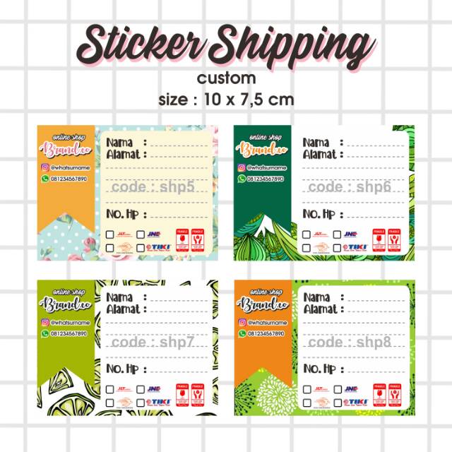 Jual Sticker Shipping stiker pengiriman murah | Shopee Indonesia