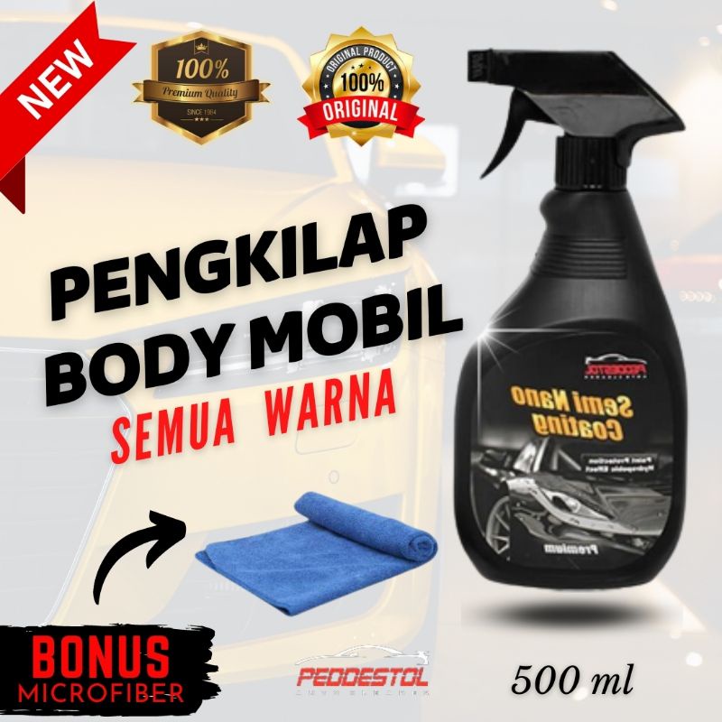 Jual Spray semi nano ceramic coating pengkilap body mobil & motor insta sparkling hydropobic ...