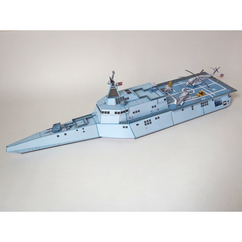 Jual DIY Papercraft Kertas Pola Kapal Induk Uss Independence 1-250 ...