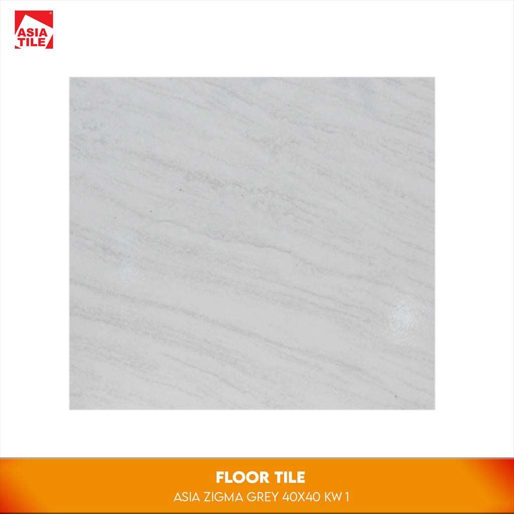 Asia Tile Zigma Grey 40X40 KW1 - Keramik Lantai | Shopee Indonesia