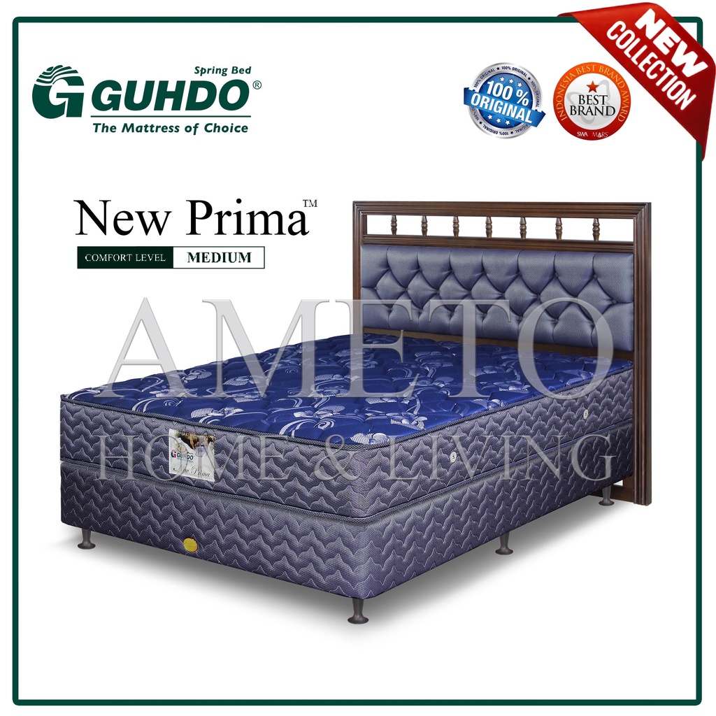 Jual Guhdo Springbed New Prima 120x200 Prospine HB Medalion Full Set Indonesia|Shopee Indonesia