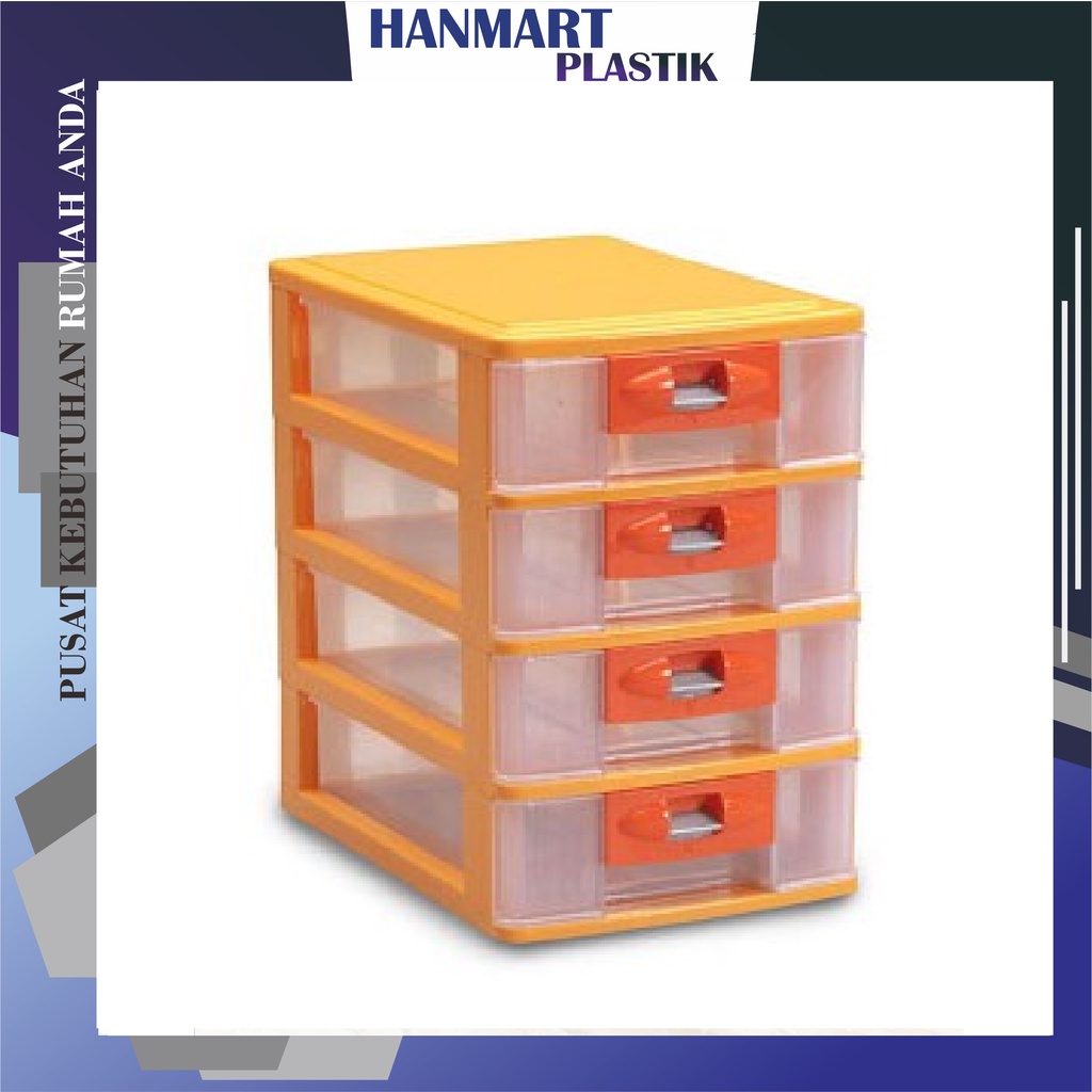Jual Laci Plastik Kecil 4 Susun Lion Star Pressa Midi Container M4. PR ...