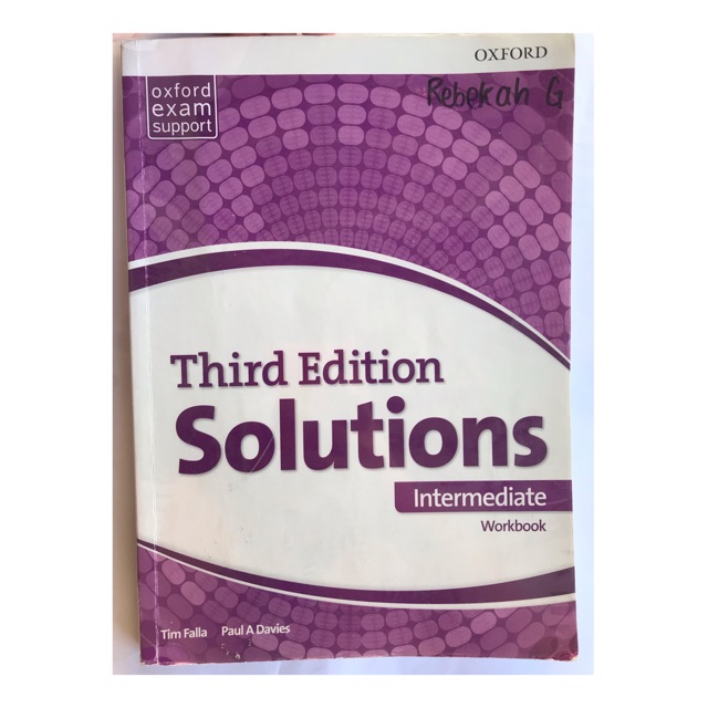 Jual Third edition Solutions intermediate workbook OXFORD Tim Falla and ...
