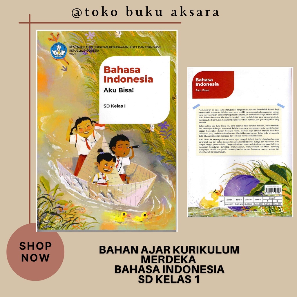 Jual BUKU SISWA KURIKULUM MERDEKA MATA PELAJARAN BAHASA INDONESIA KELAS 1 | Shopee Indonesia