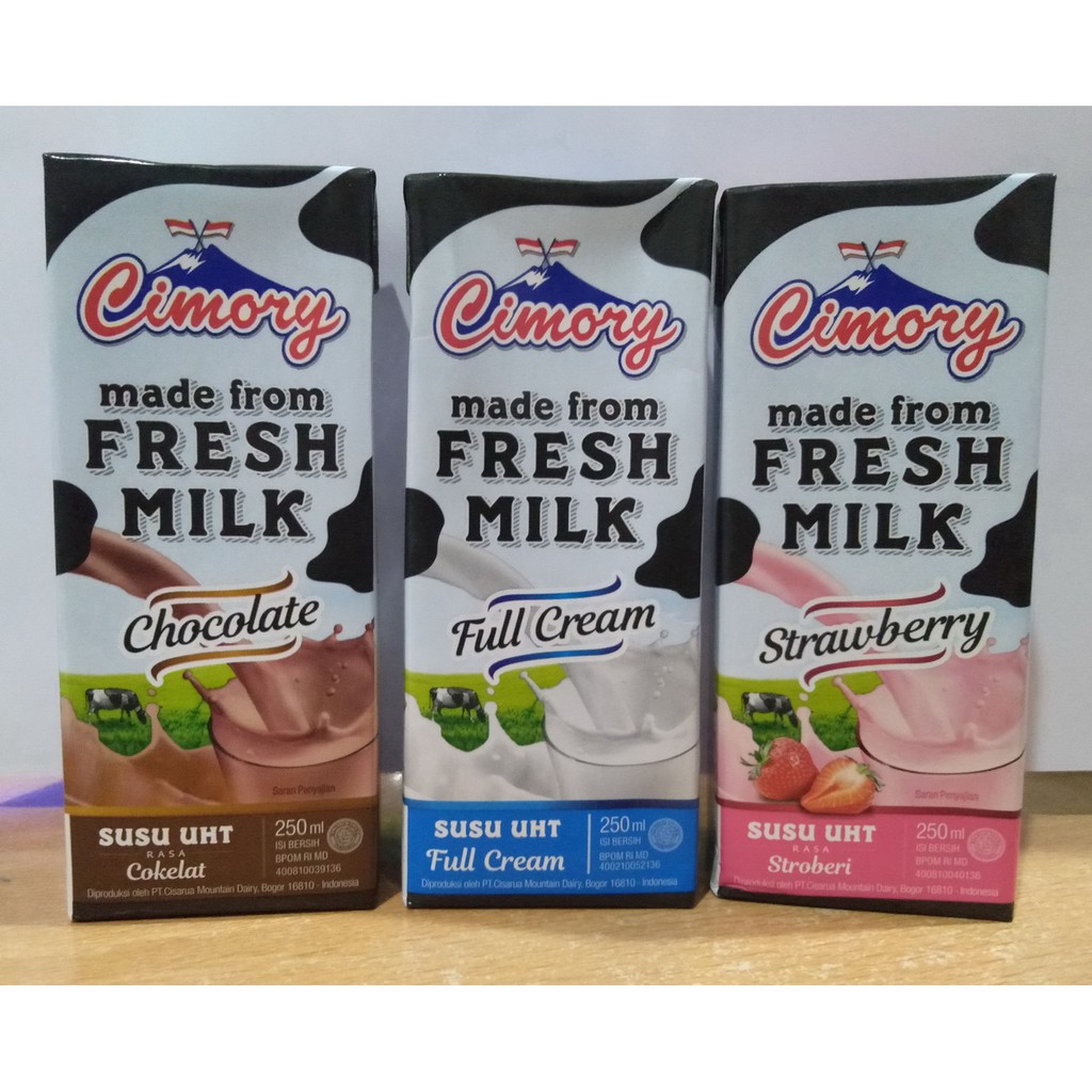 Jual Susu UHT CIMORY rasa Full Cream, Coklat dan Strawberi @ 250 ml ... Jual Susu UHT CIMORY rasa Full Cream, Coklat dan Strawberi @ 250 ml ...