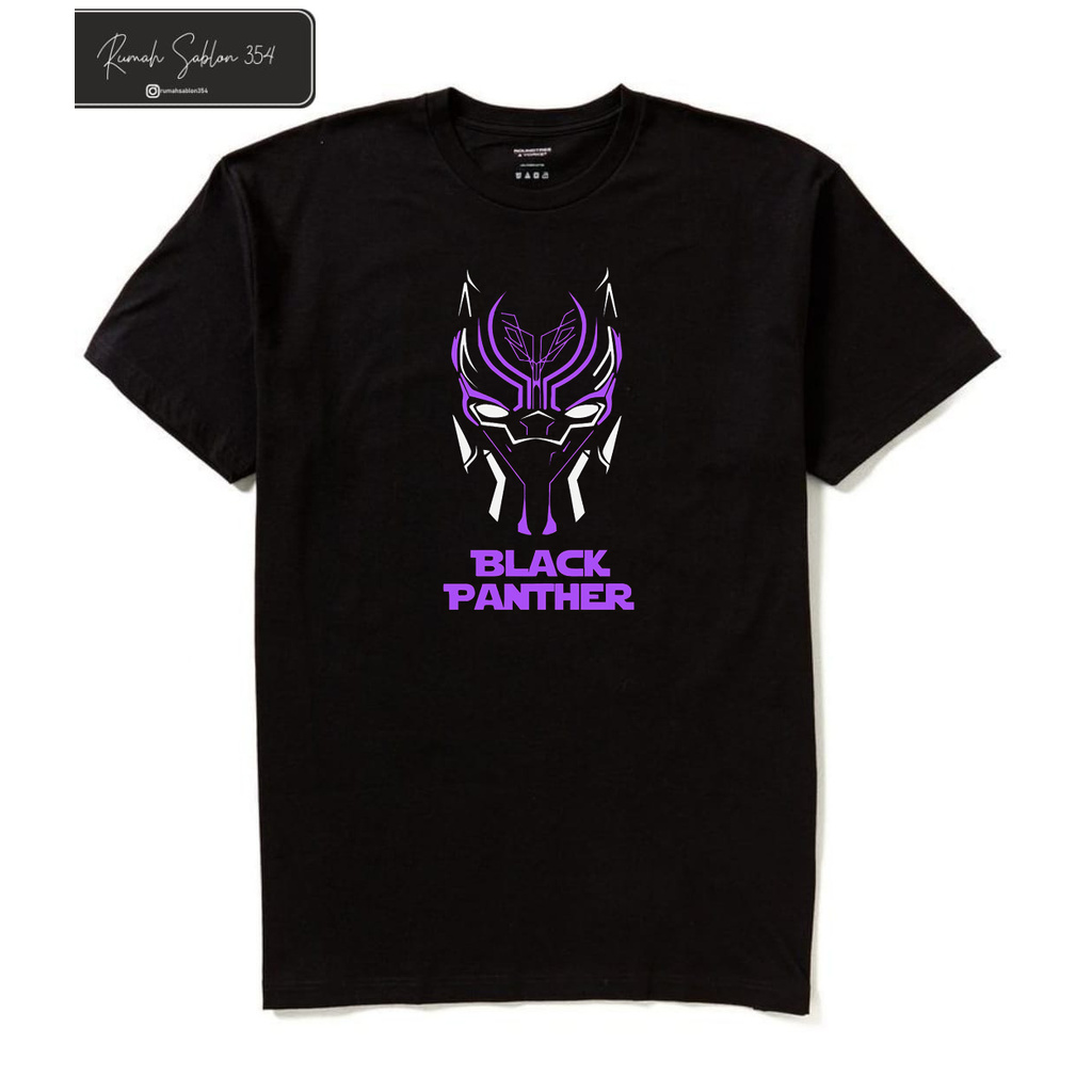 Jual Kaos BLACK PANTHER hitam logo tulisan putih ungu / baju hitam ... Jual Kaos BLACK PANTHER hitam logo tulisan putih ungu / baju hitam ...