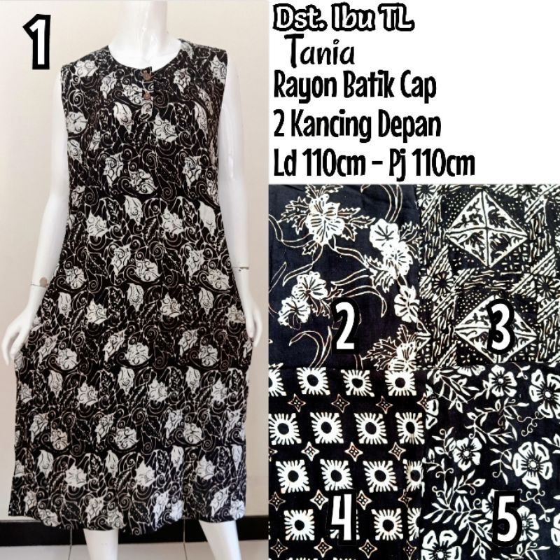 Daster Yukensi Kancing Depan/Daster Tanpa Lengan/Baju Tidur Wanita ...