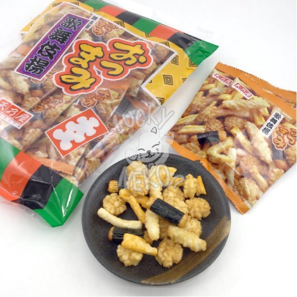 Jual Amanoya Oiri Otsumami Kabuki Age Senbei / snack jepang / cemilan ...