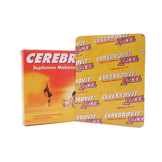 Jual Cerebrovit Excel STRIP Multivitamin Suplemen Makanan Shopee 