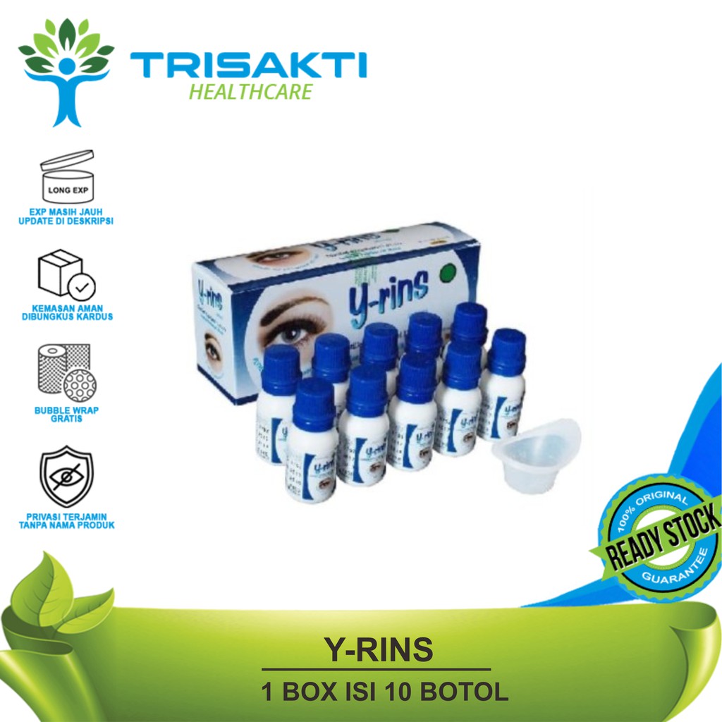 Jual Y-RINS LARUTAN PEMBERSIH MATA STERIL 1 BOX 10 BOTOL | Shopee Indonesia