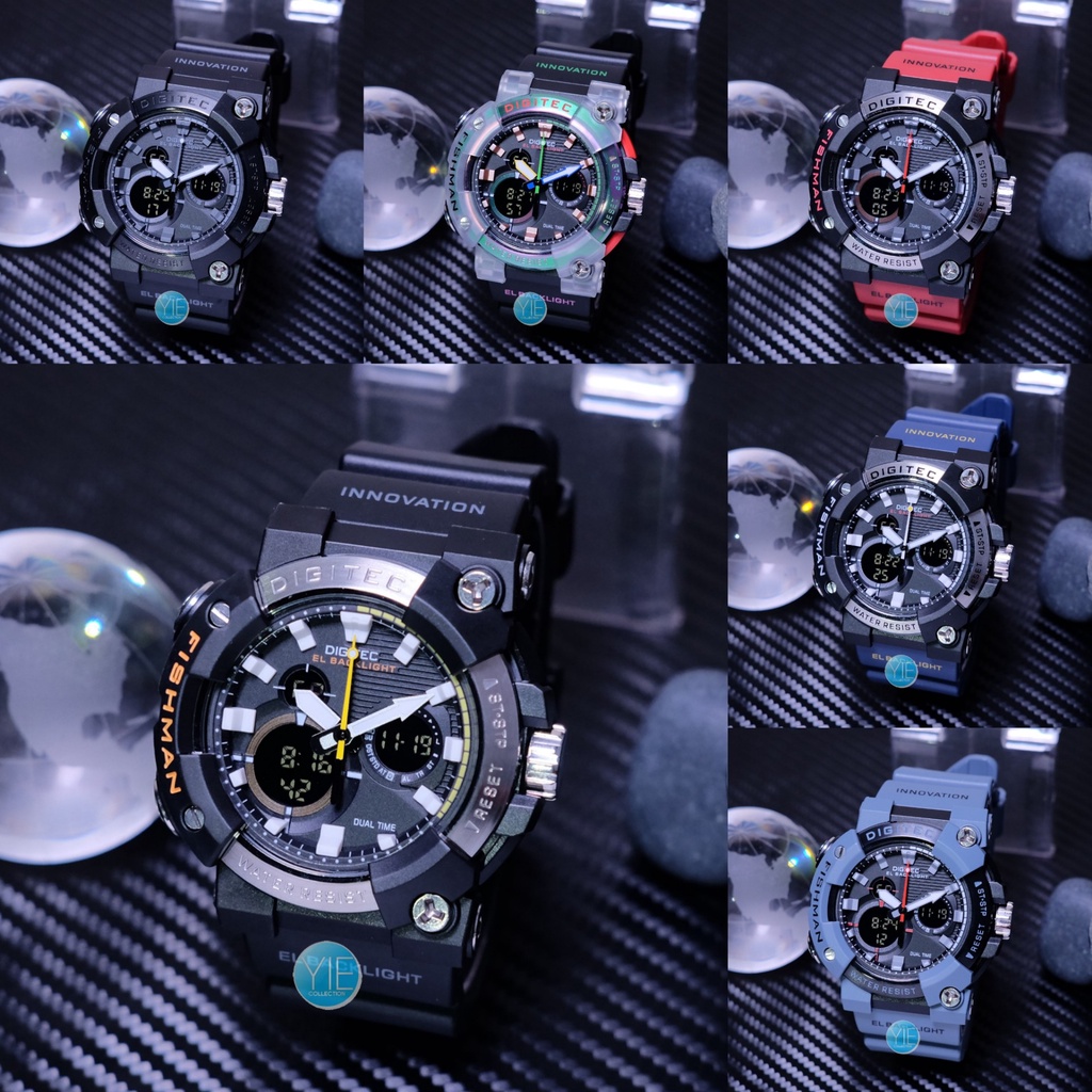 Jual Digitec Jam Tangan Pria Digital DA 2150 T Fishman Bezel Besi ...