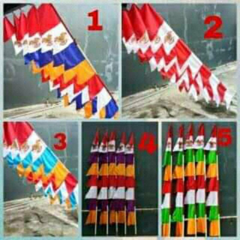 Jual bendera umbul umbul warna warni/20PCS | Shopee Indonesia