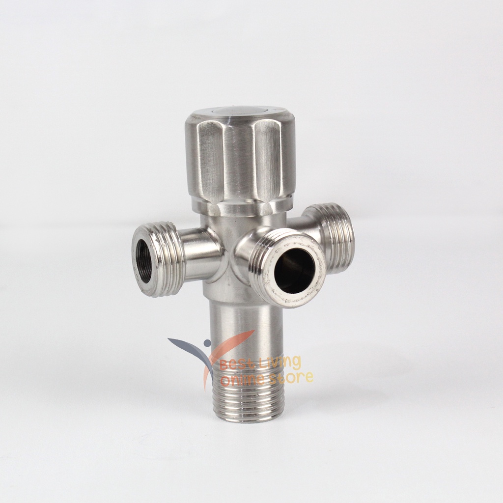 Jual Stop Keran 3 Cabang Kran tripel output T Shower Angle Valve Kamar ...