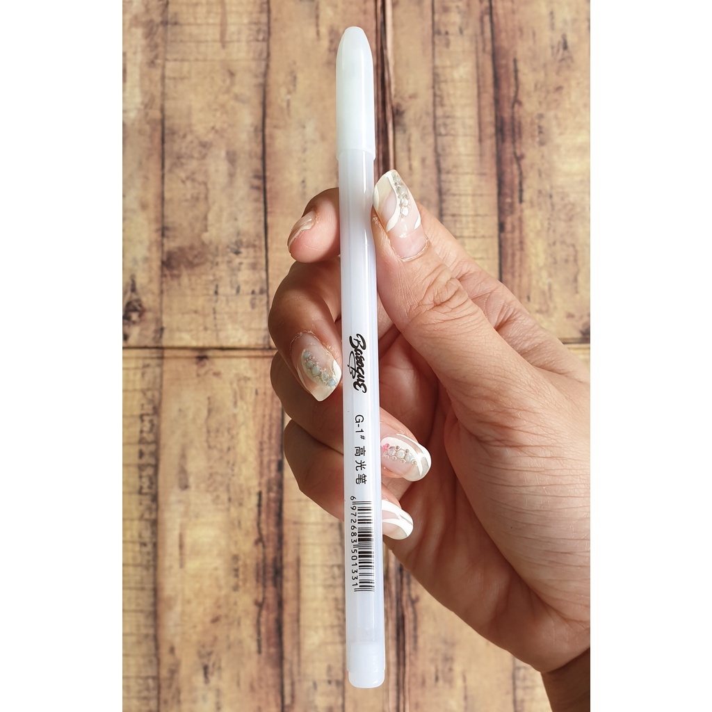 Jual Pulpen Tinta Putih - White Gel Ink Pen G-1 | Shopee Indonesia