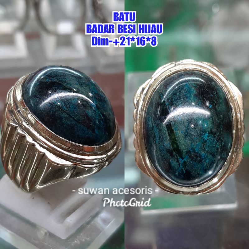 Jual BATU BADAR BESI HIJAU NEMPEL MAGNET NATURAL 02 | Shopee Indonesia