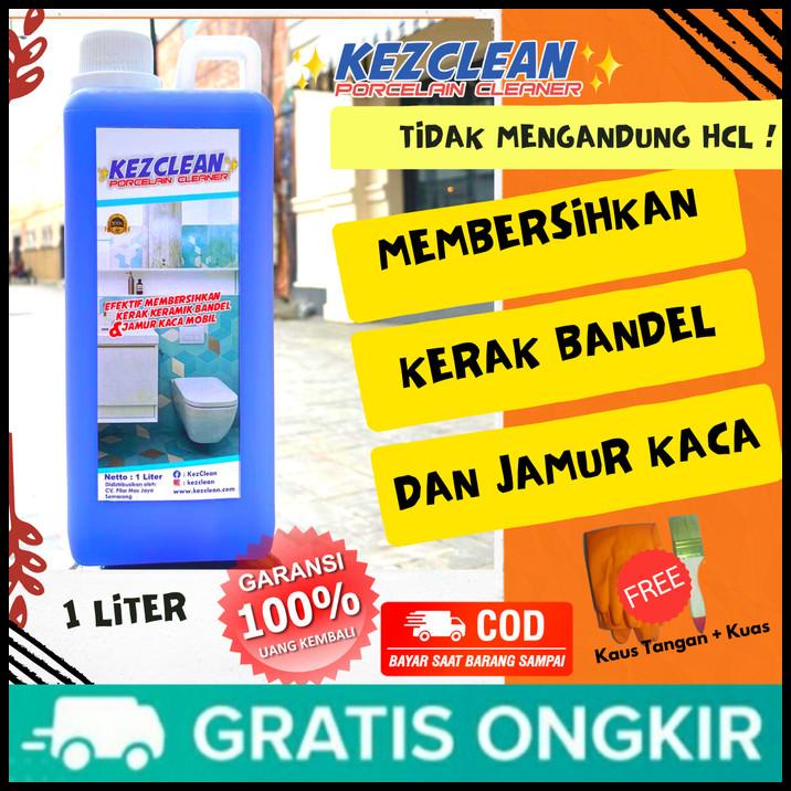 Jual Pembersih Kerak Keramik Lantai Kamar Mandi Dan Jamur Kaca Kezclean 1L | Shopee Indonesia