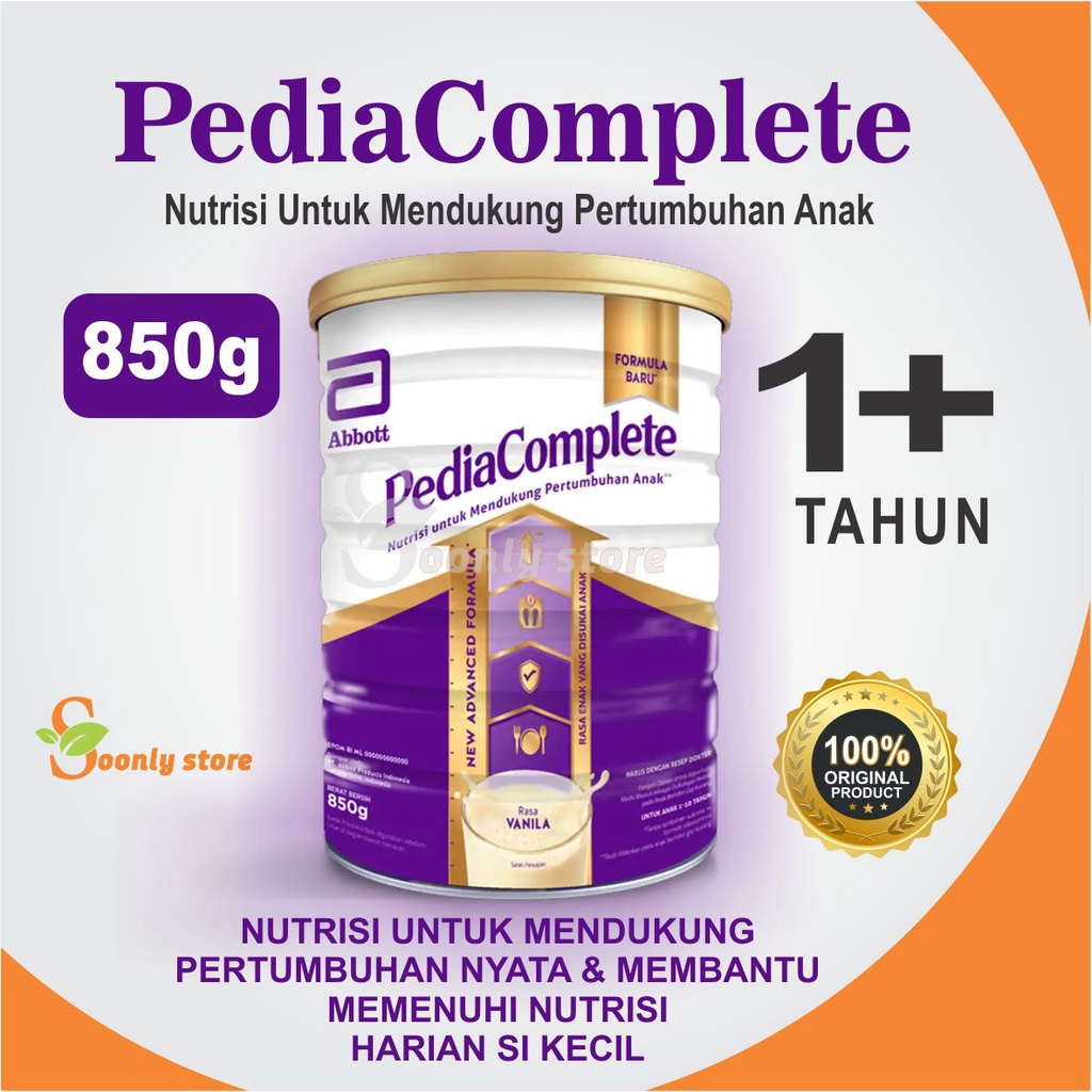 Jual Pediasure Complete / Pedia Complete Susu Vanila Tin Kaleng 850grm | Shopee Indonesia