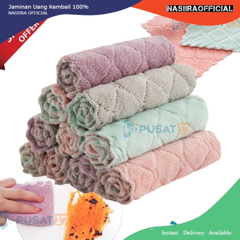 Jual KAIN LAP MICROFIBER DAPUR / KAIN LAP PIRING ANTI MINYAK TEBAL ...