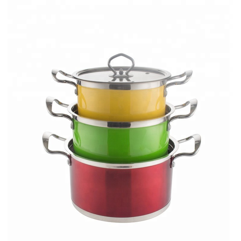 Jual New Panci Set Almond 01 Panci Set Stainless Jaminan Awet Bahan ...