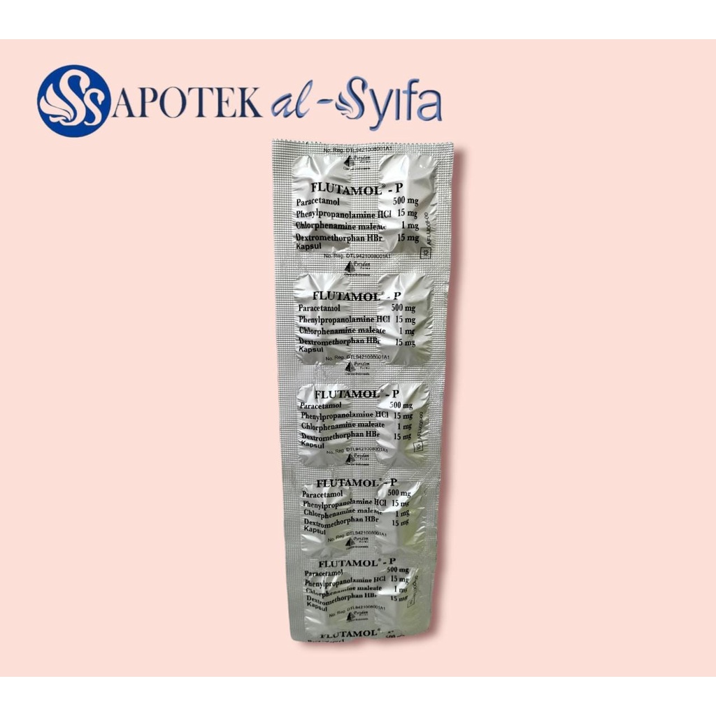 Jual Flutamol obat demam batuk pilek (1 strip isi 10 tablet) | Shopee ...
