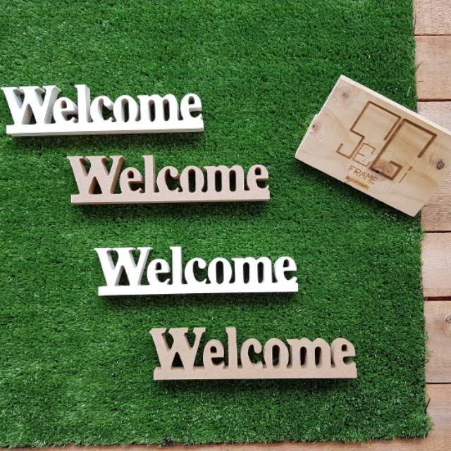 Jual Tulisan welcome / welcome sign lebar 20cm | Shopee Indonesia