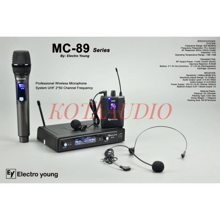 Jual MIC WIRELESS ELECTRO YOUNG MC 89/MC 89 ELECTROYOUNG MC 89/MC89 PJH ...