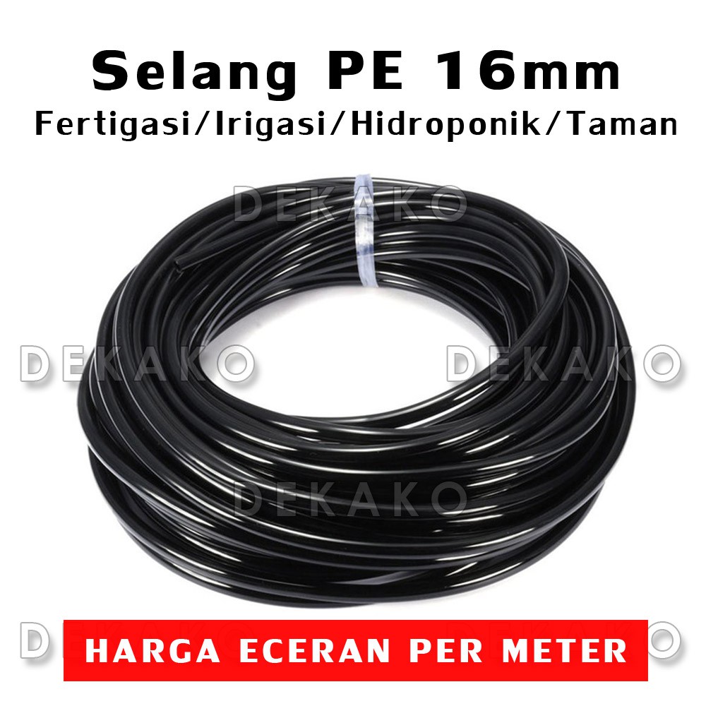Jual Selang Irigasi 16mm-Kaku x50m-Hidroponik-Irigasi tetes | Shopee ...