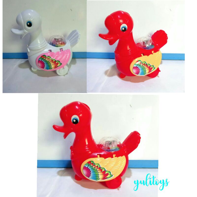 Jual MAINAN ANAK BEBEK DITARIK JALAN+ADA LAMPU SUPER KERENN | Shopee ...