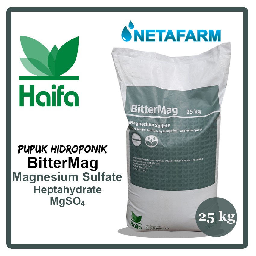 Jual Pupuk Magnesium Sulfate Kristal Bittermag MgSO4 Haifa 25kg ...